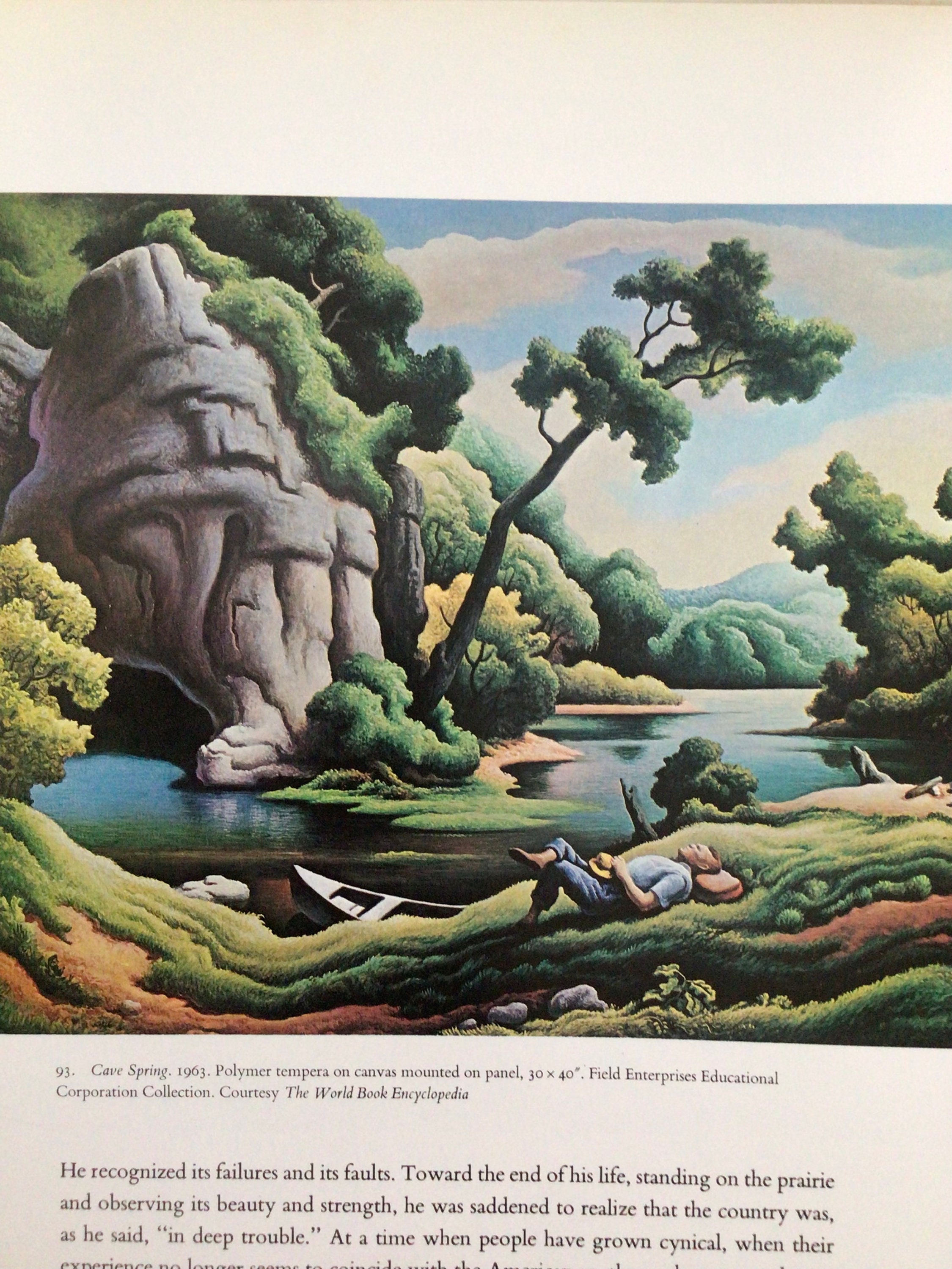 Thomas Hart Benton, Cave Spring/lewis and Clark at Eagle Creek, Vintage ...