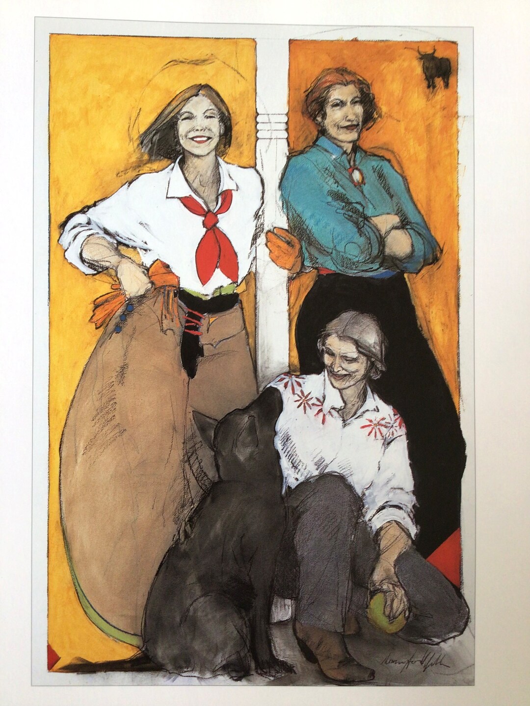 Cowgirl Art, Rodeo Art, THE FAMILY TRADITION, Donna Howell Sickles ...