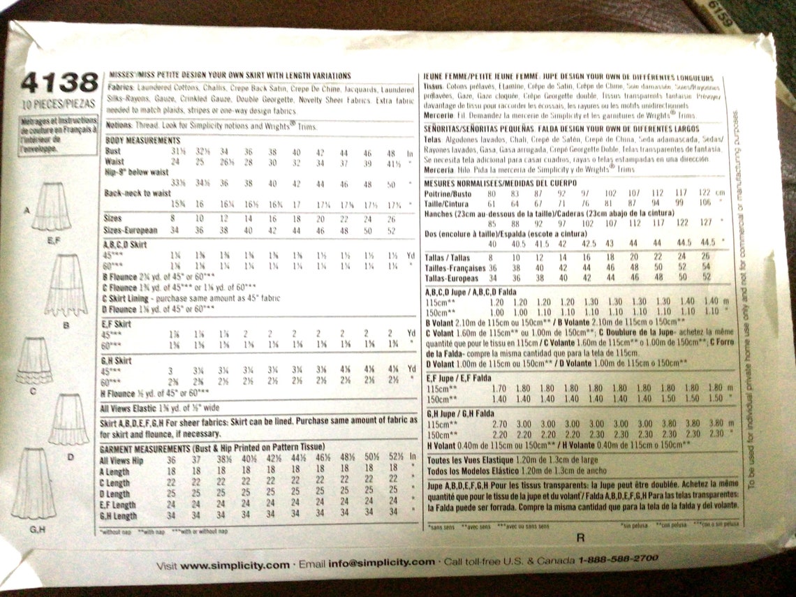 Simplicity 4138, Uncut Sewing Pattern, Misses/womens Design Your Own ...