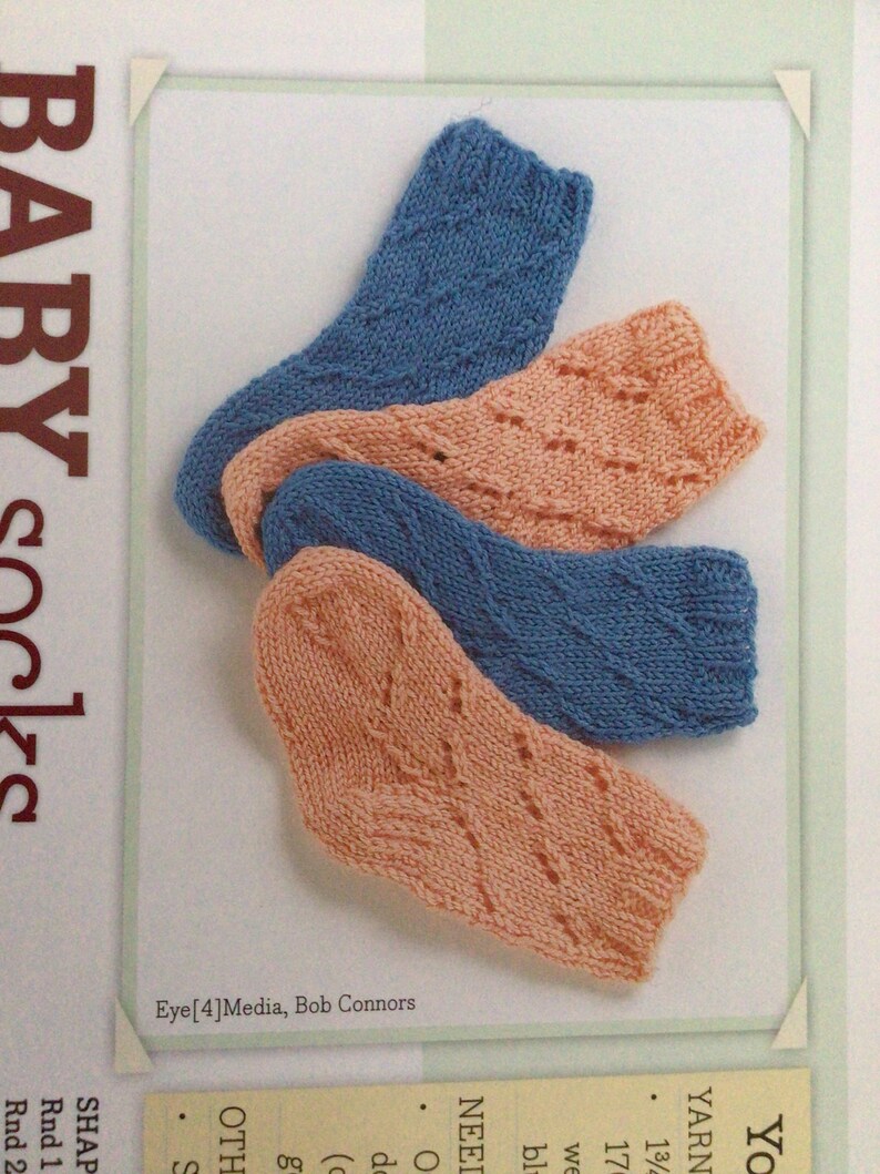 Knitting Pattern Booklet, Easy Knit Socks, Beginner to Experienced ...