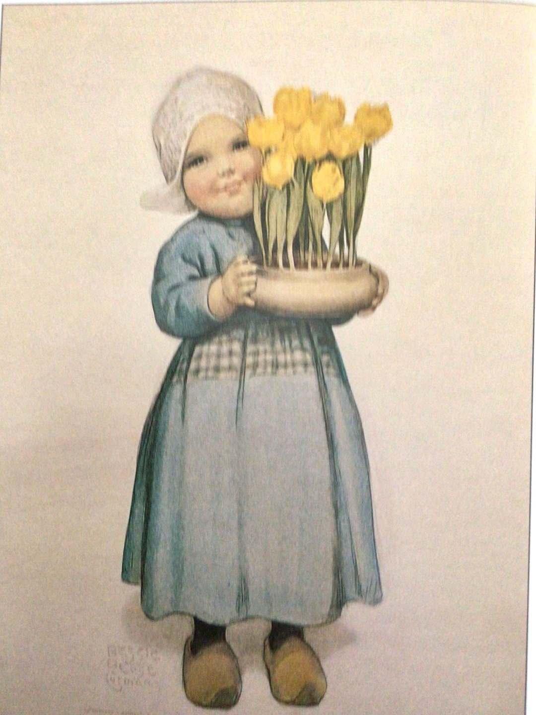 Bessie Pease Gutmann, SPRING BELLS, Childrens Print, Vintage Bookpage ...