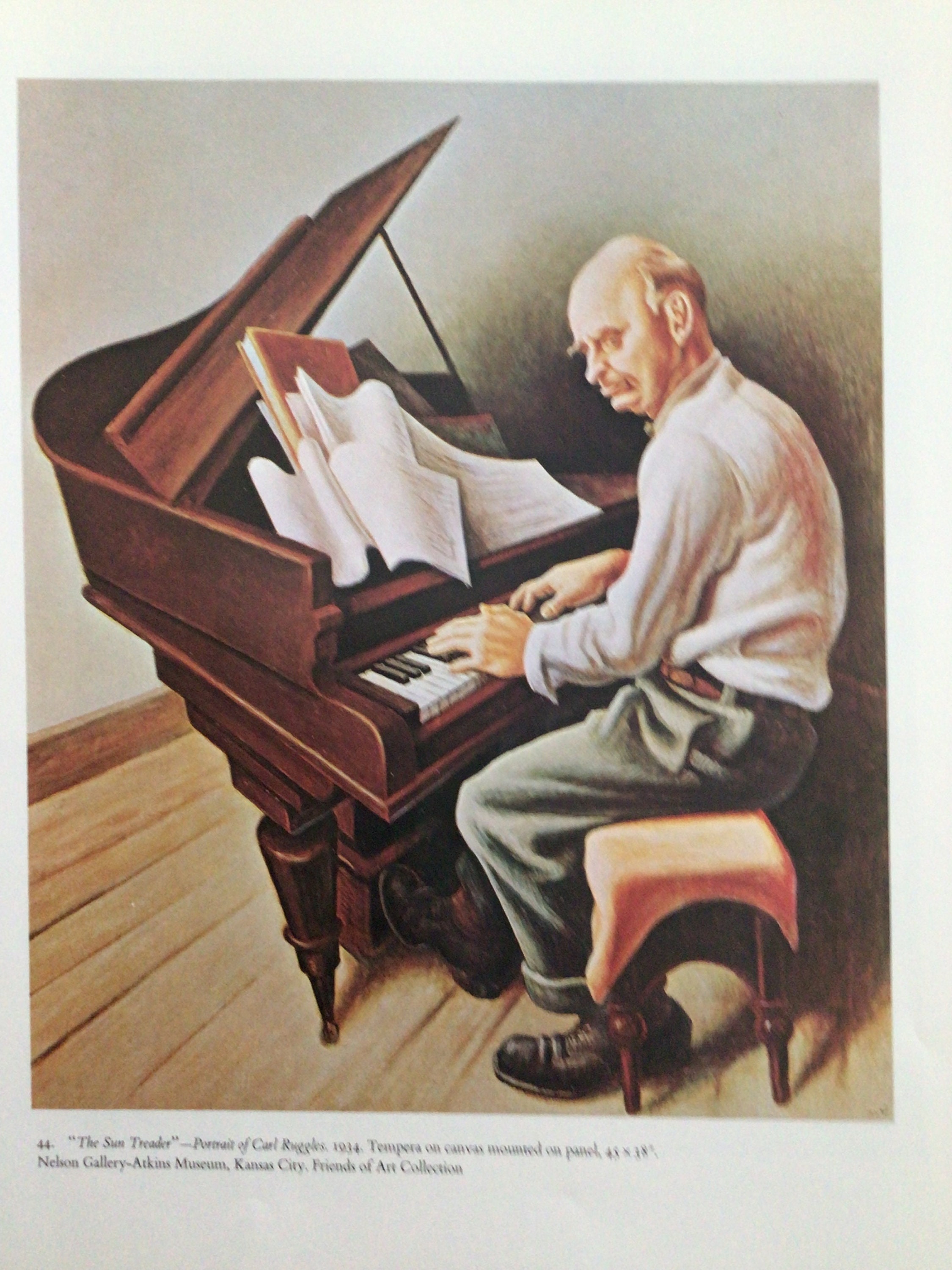 Thomas Hart Benton, Butterfly Chaser/carl Ruggles, Vintage Book Page ...