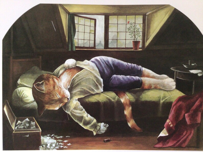 Susan Herbert, the Death of Chatterton, Cat Art, Spoof on Fine Art ...