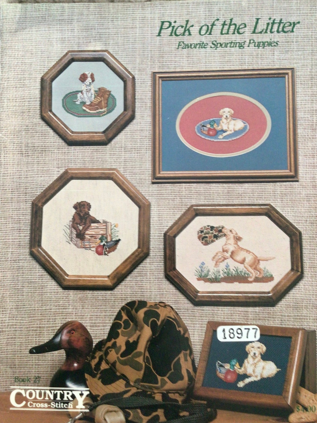 Pick of the Litter, Counted Cross Stitch Booklet, Sporting Puppies ...