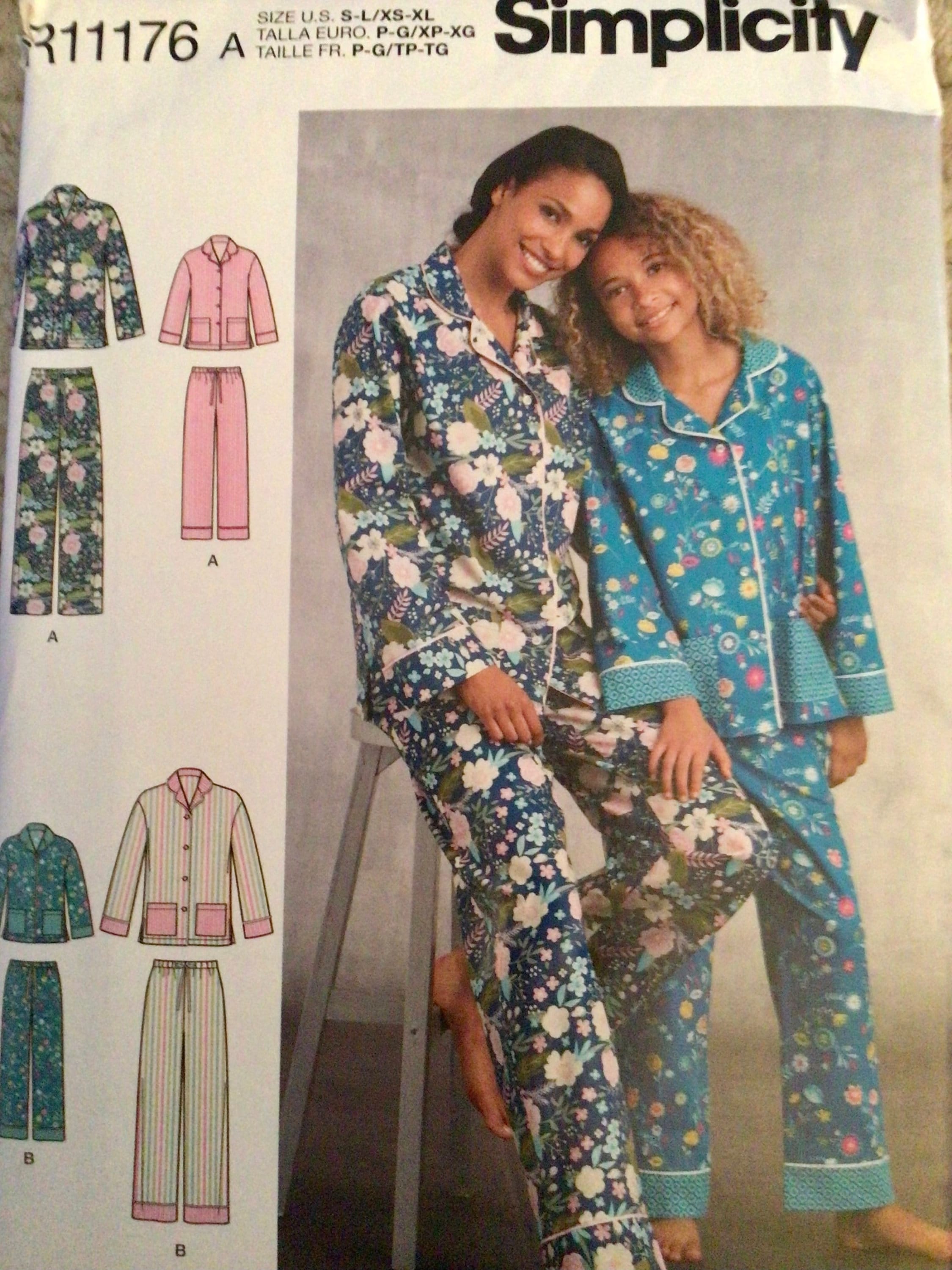 Simplicity R11176, Uncut Sewing Pattern, Misses and Girls Lounge Pants ...