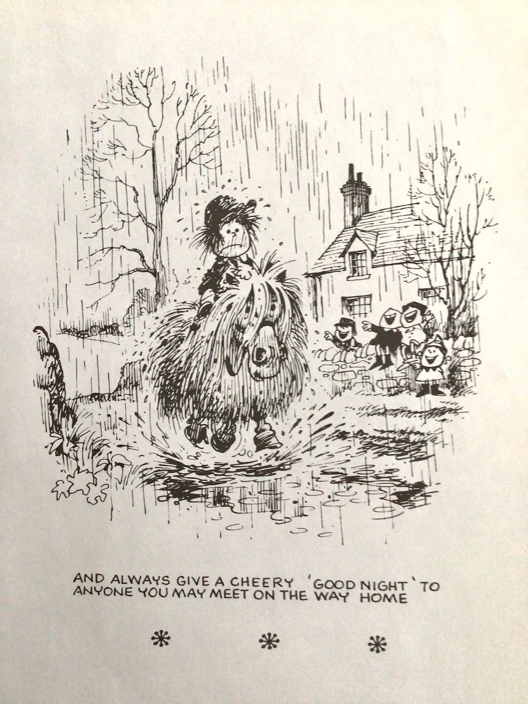 Norman Thelwell, Pony Print, Black & White Bookplate, 2-sided, Cartoon ...