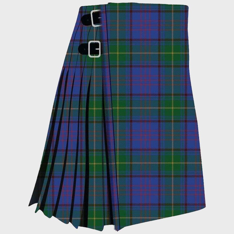 Highland Traditional County Donegal Tartan Kilt - Men's Handmade 8 ...