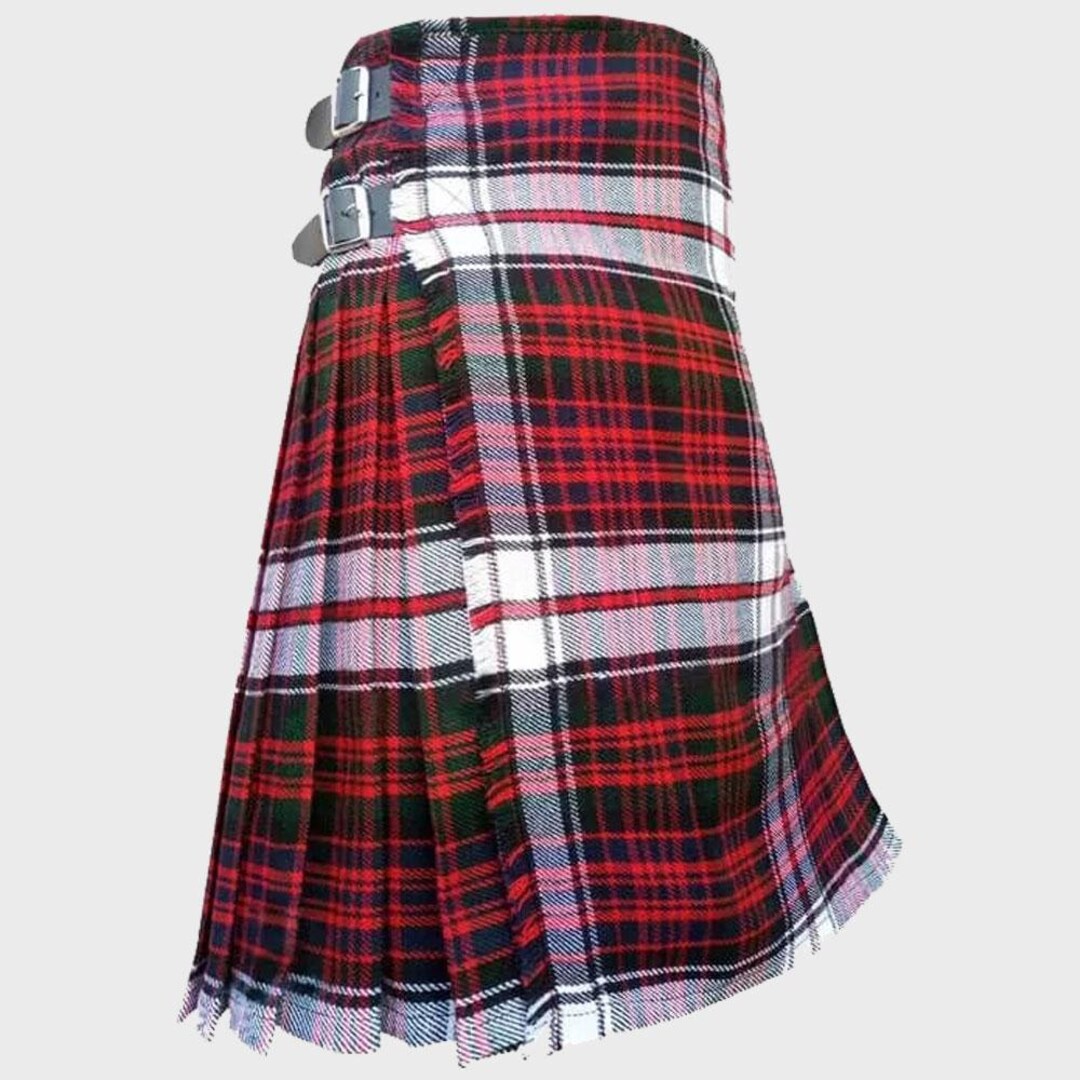 Highland Macdonald Dress Tartan Kilt - Men's Traditional Handmade 8 ...