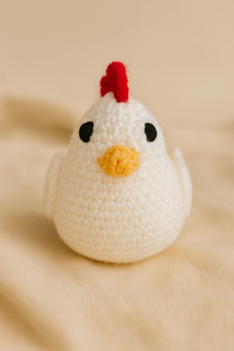 Chicken Crochet Pattern PDF, Easy Amigurumi Hen Doll, Beginner-friendly ...