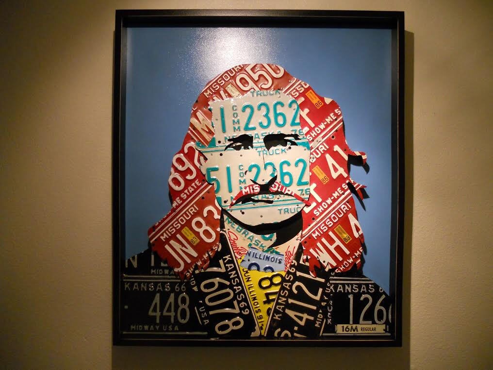 Wild Bill Hickok License Plate Art Original 30 X 36 FREE SHIPPING - Etsy