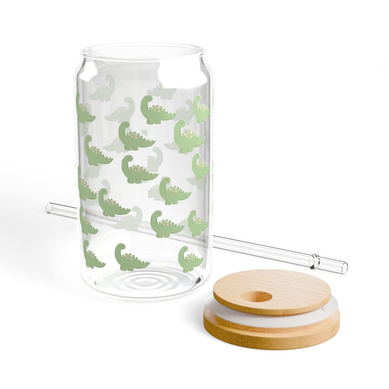 Dinosaur Sipper Glass, Tumbler Cup, Kid's Drinking Glass, Reusable ...