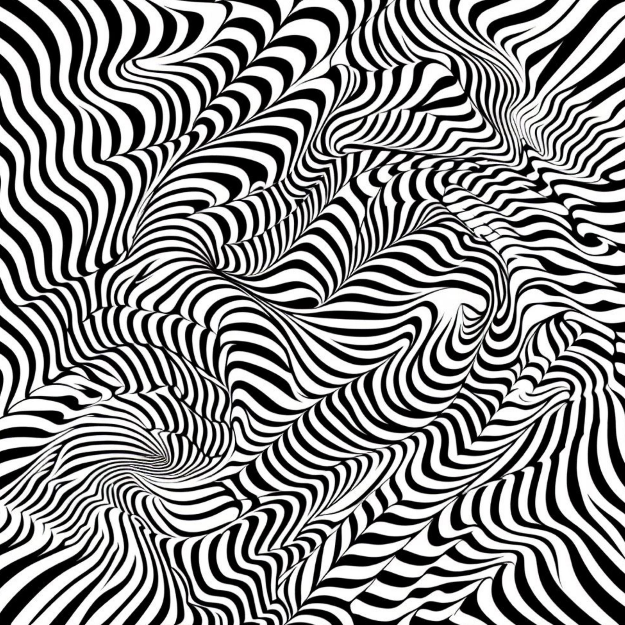 Optical Illusions Coloring Book for Adults | 40 Mind Bending Optical ...