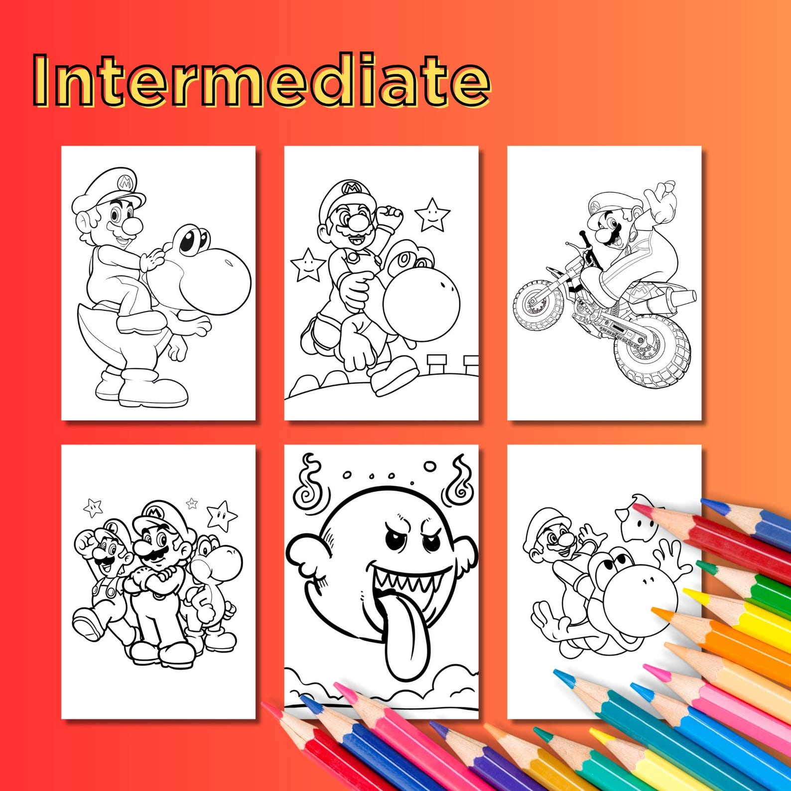 100 Super Mario Coloring Page for Kid, Printable Coloring Pages, Kids ...