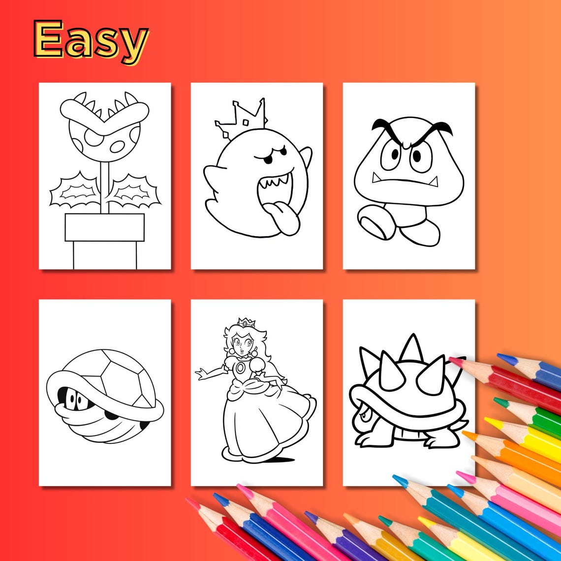 100 Super Mario Coloring Page for Kid, Printable Coloring Pages, Kids ...