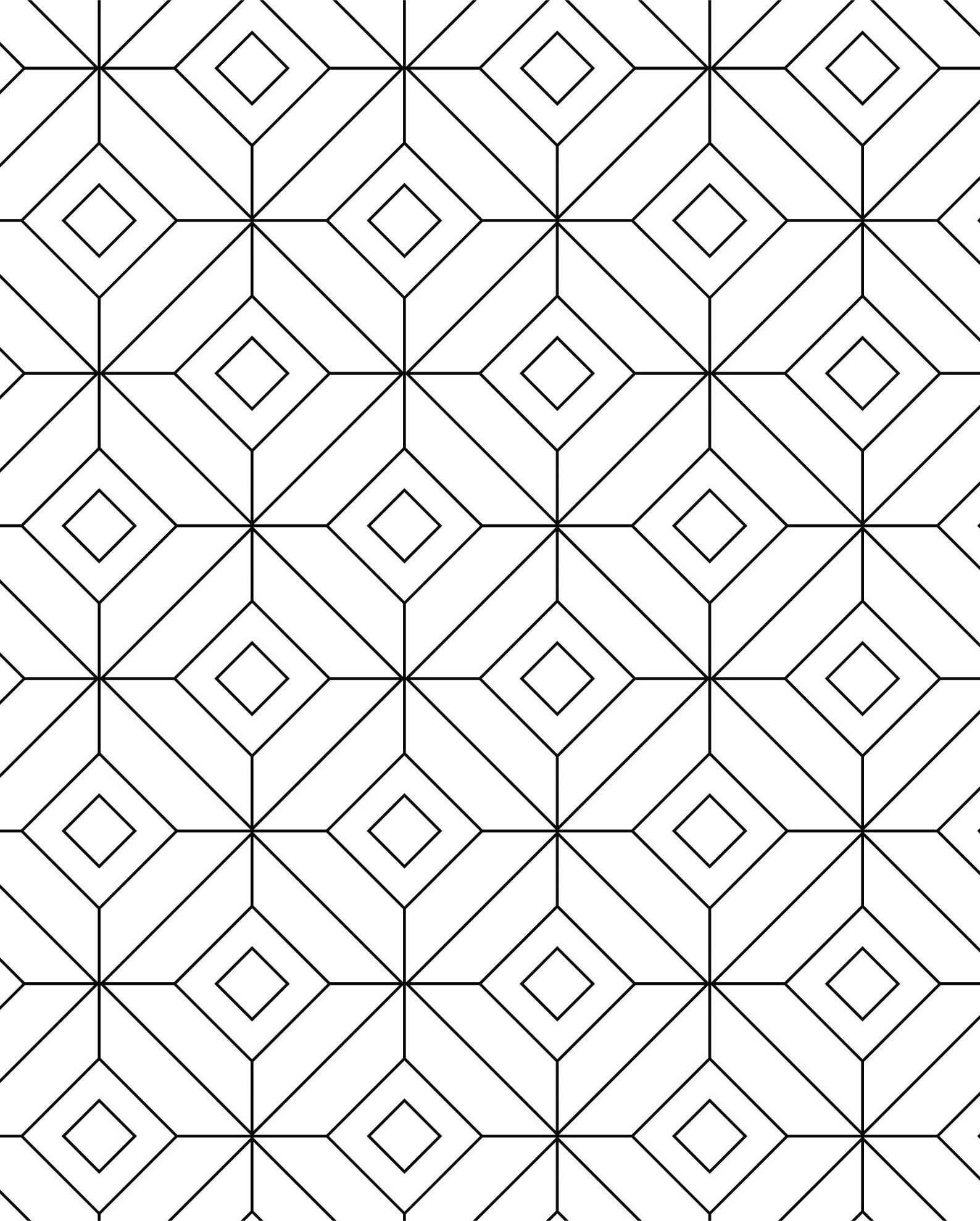 25 Satisfying Patterns Coloring Pages: for Kids, Teens, Adults | Adult ...