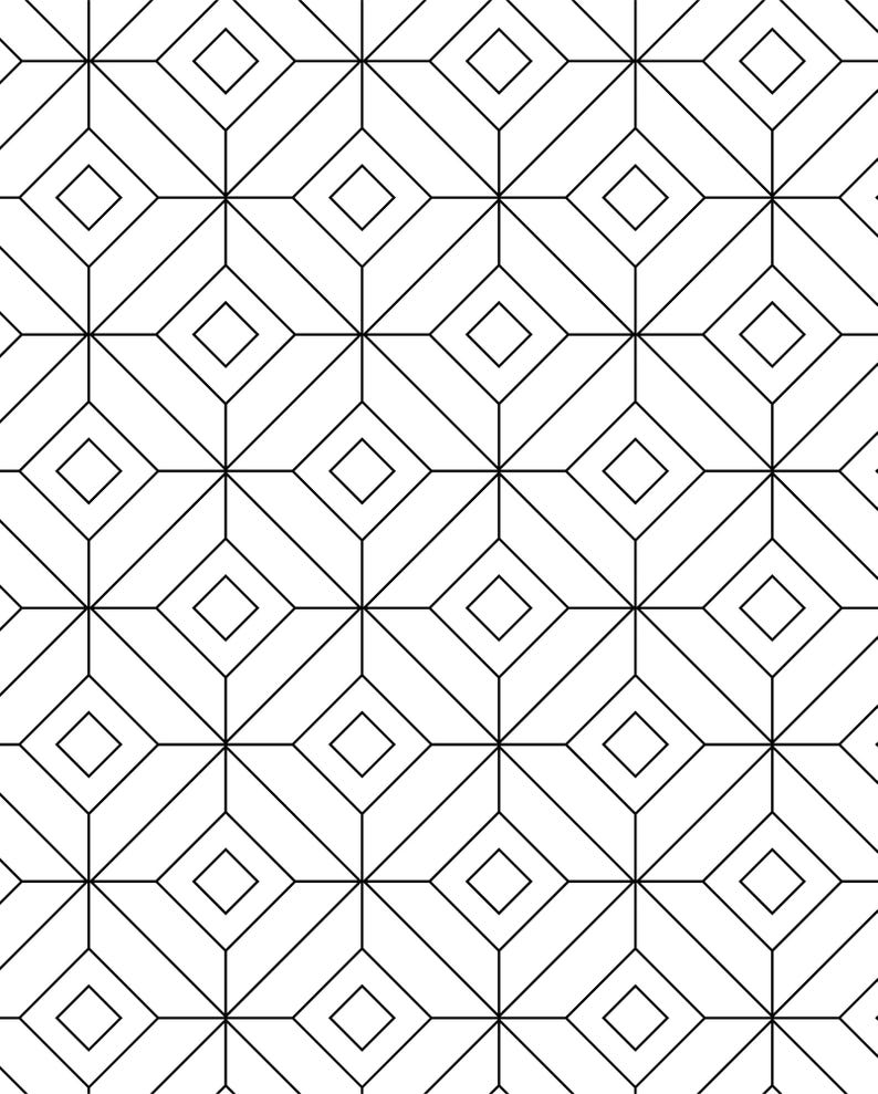 25 Satisfying Patterns Coloring Pages: for Kids, Teens, Adults | Adult ...