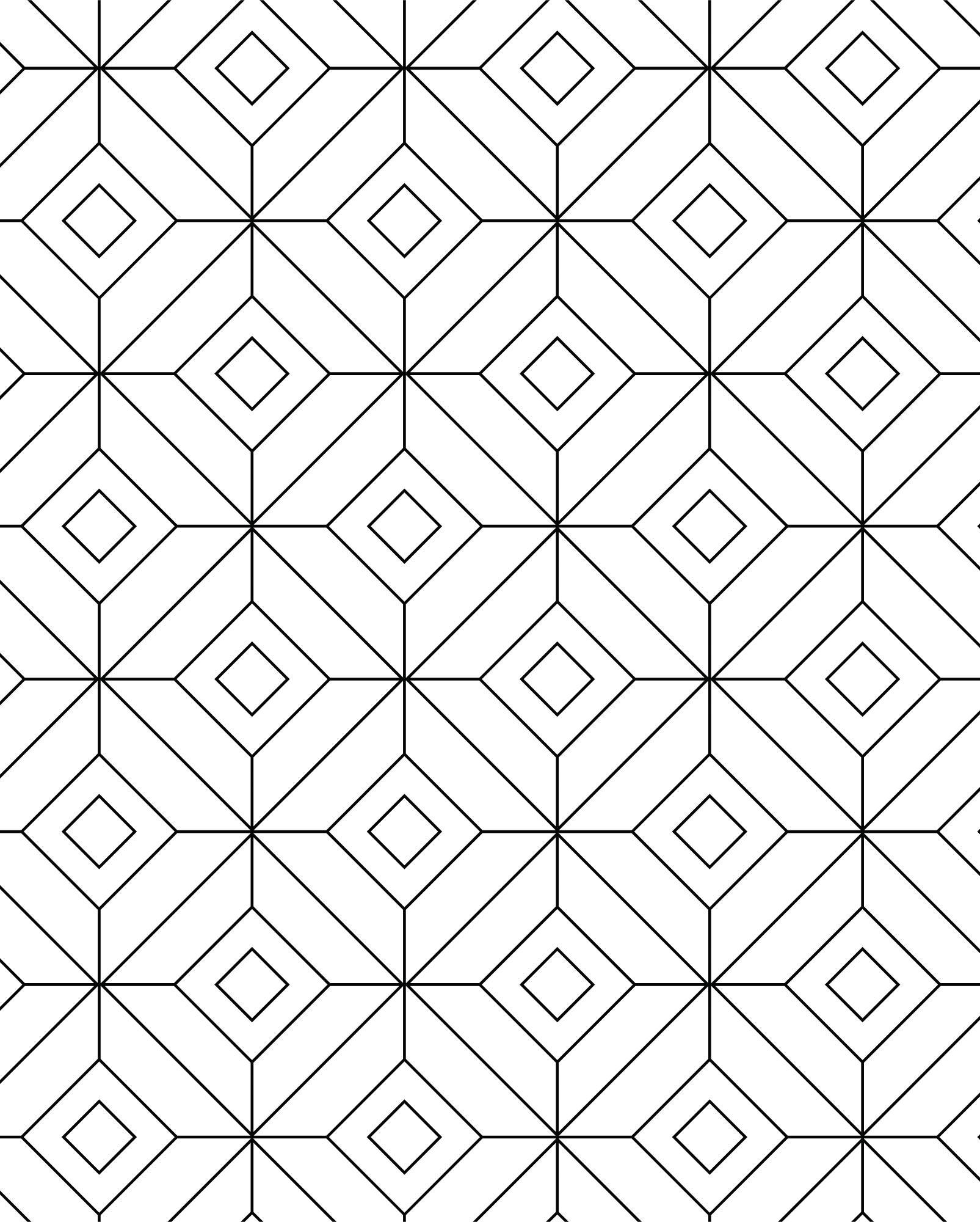 25 Satisfying Patterns Coloring Pages: for Kids, Teens, Adults | Adult ...