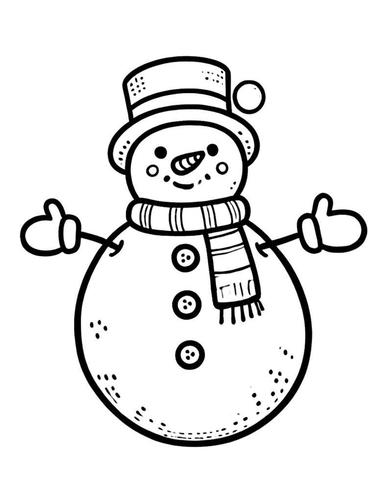 Giftful Christmas Coloring Page for Kids | 25 Coloring Pages for 4-6 ...