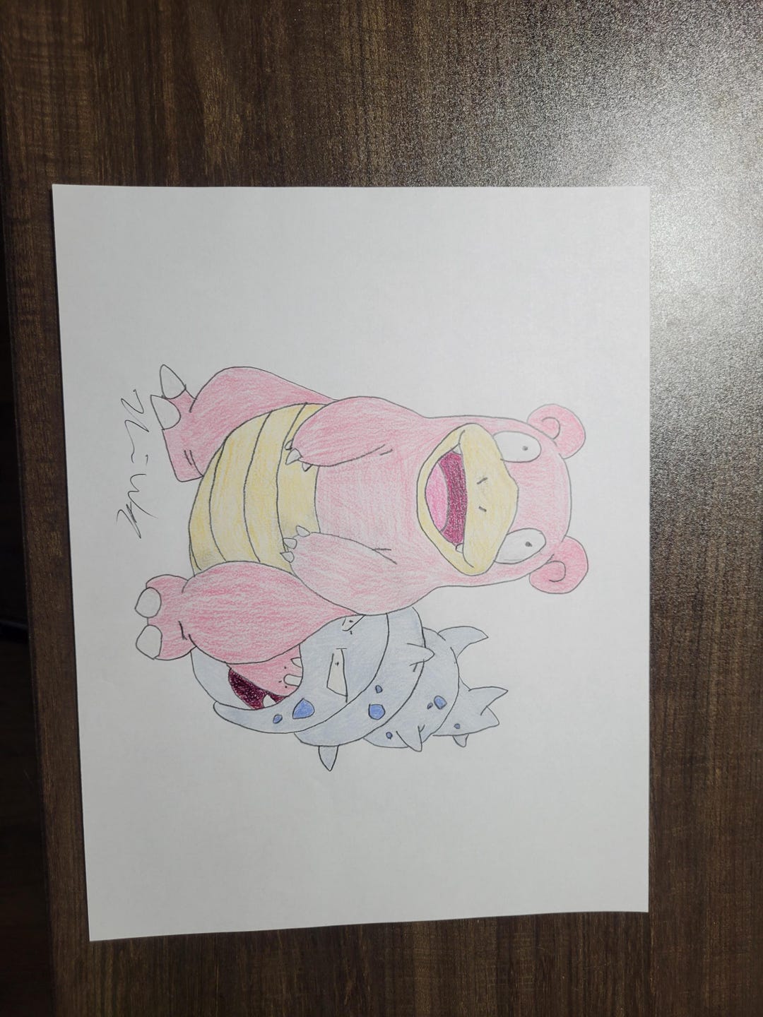 Slowbro Handmade Drawing by Me - Etsy