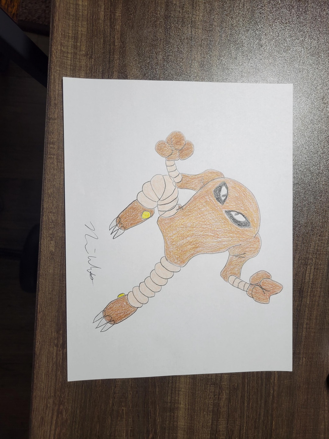 Hitmonlee Drawing Handmade by Me - Etsy