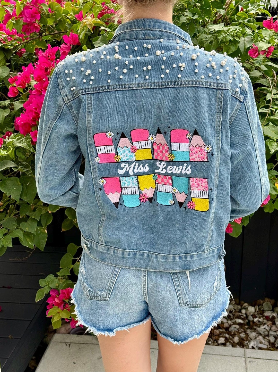 Embroidered Personalized Teacher Jacket, Custom Teacher Jacket, Teacher ...