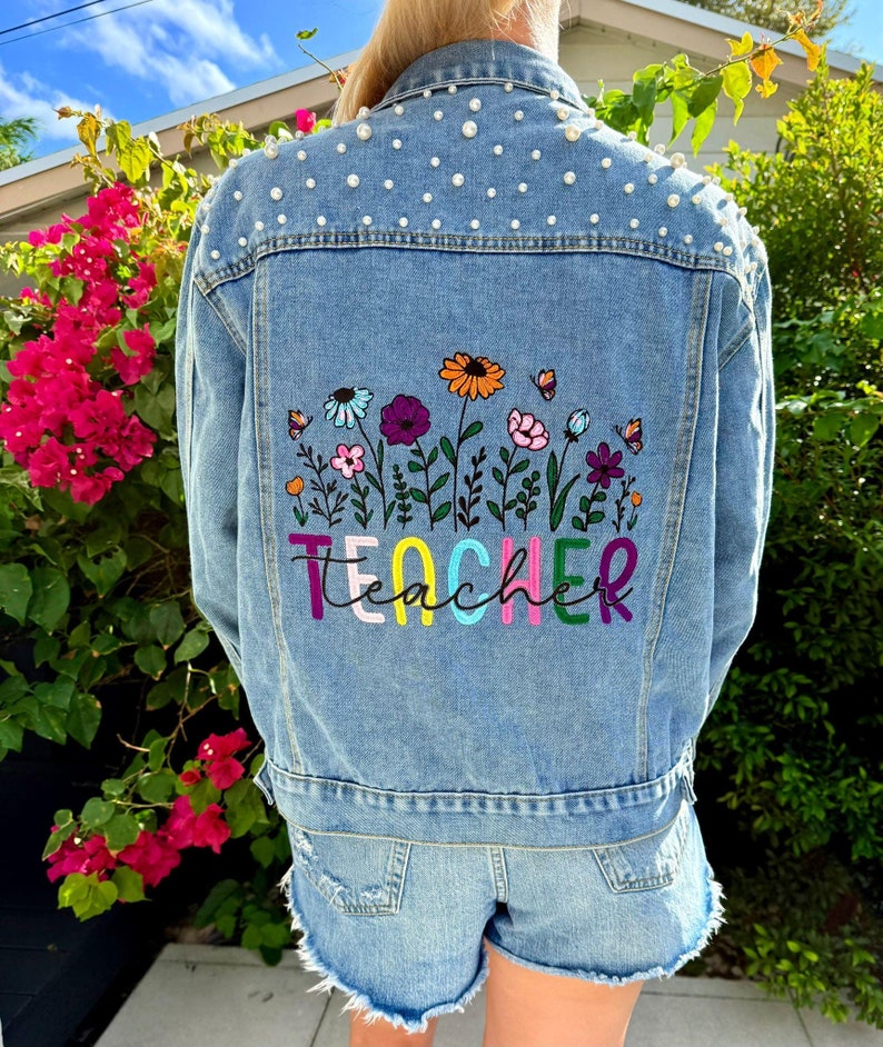 Custom Teacher Jacket, Embroidered Personalized Teacher Jacket ...