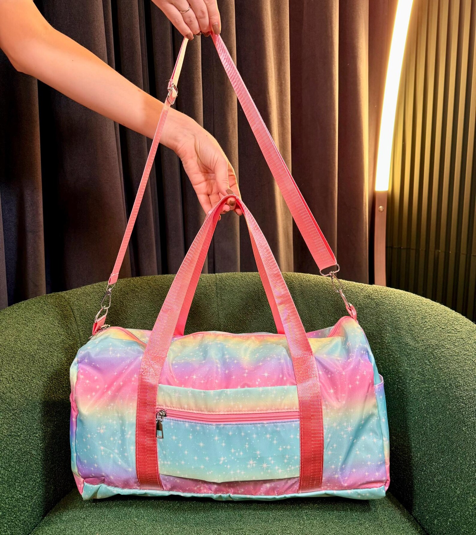 Monogrammed Girls Travel Bag, Personalized Unicorn Duffle Bag, Unicorn ...
