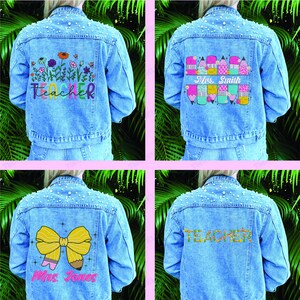Custom Teacher Jacket, Embroidered Personalized Teacher Jacket ...