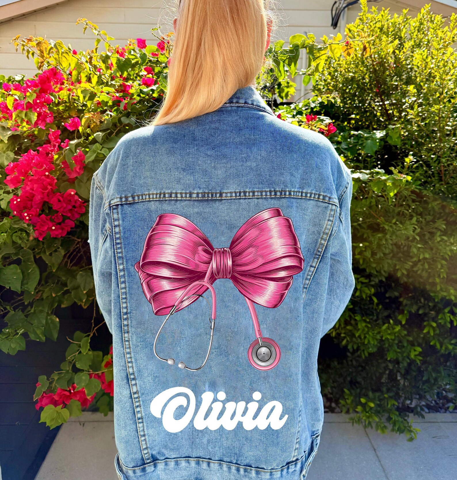 Personalized Nurse Jacket, Custom Nurse Jacket, Nurse Christmas Gift ...