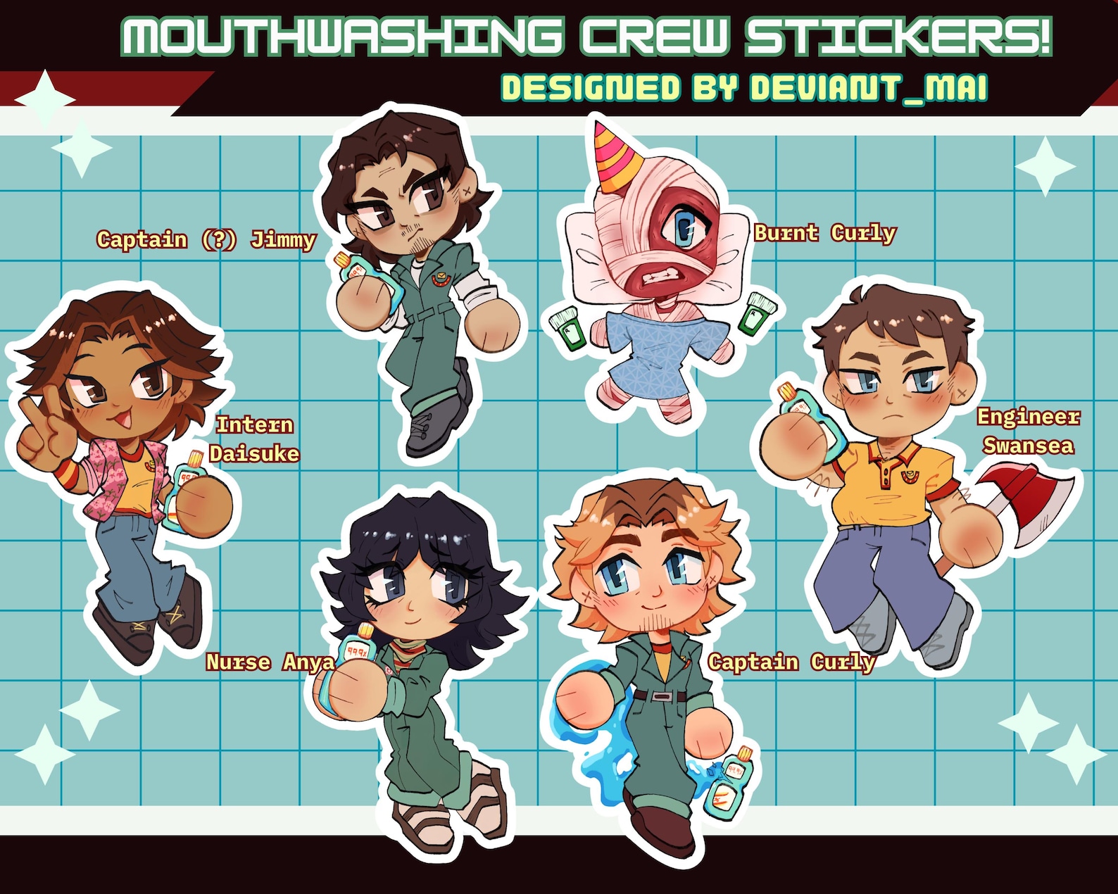 Mouthwashing Pony Express Crew Stickers (NEW VERS.)! - Etsy