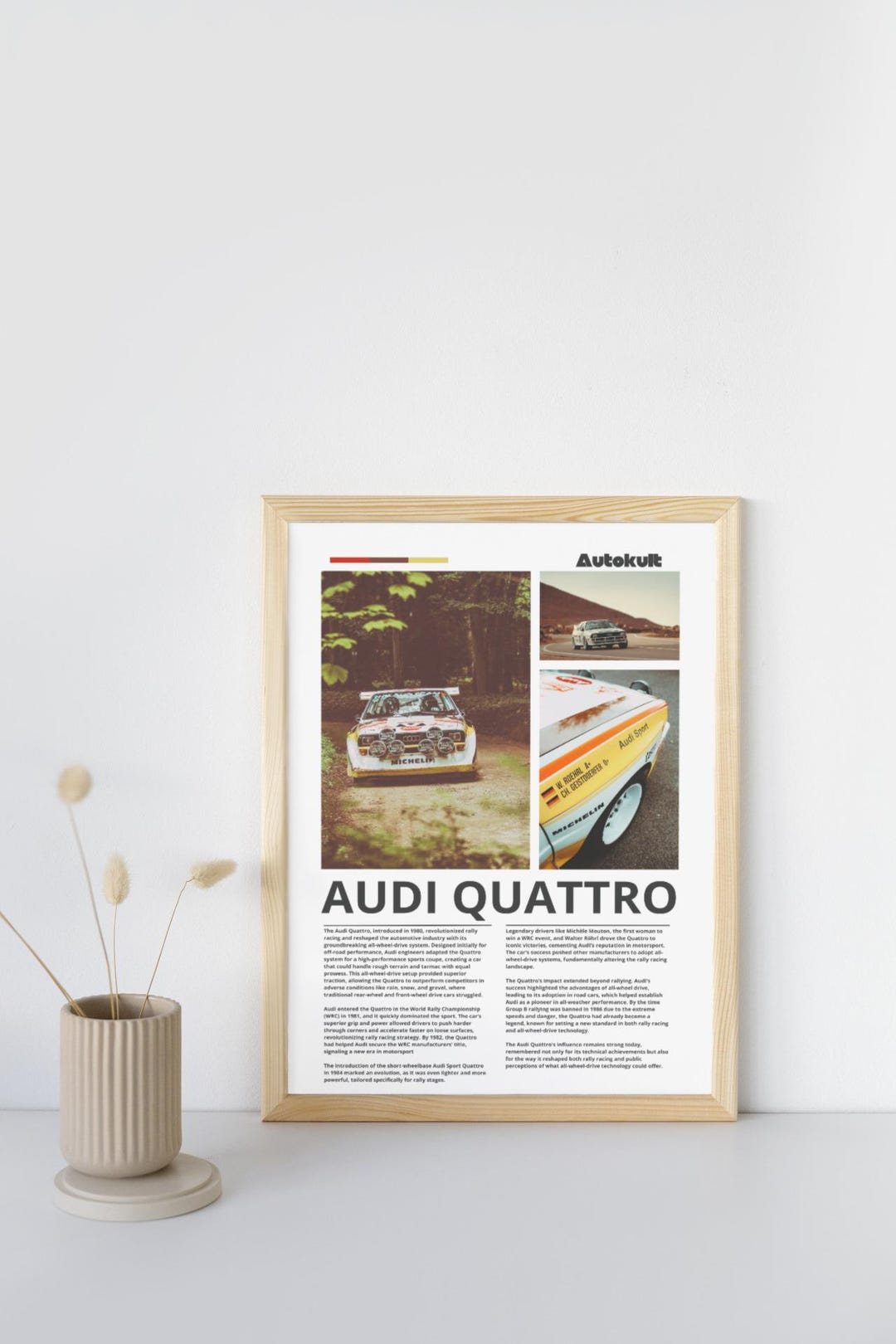 Audi Quattro Poster - Rally Legend - Etsy