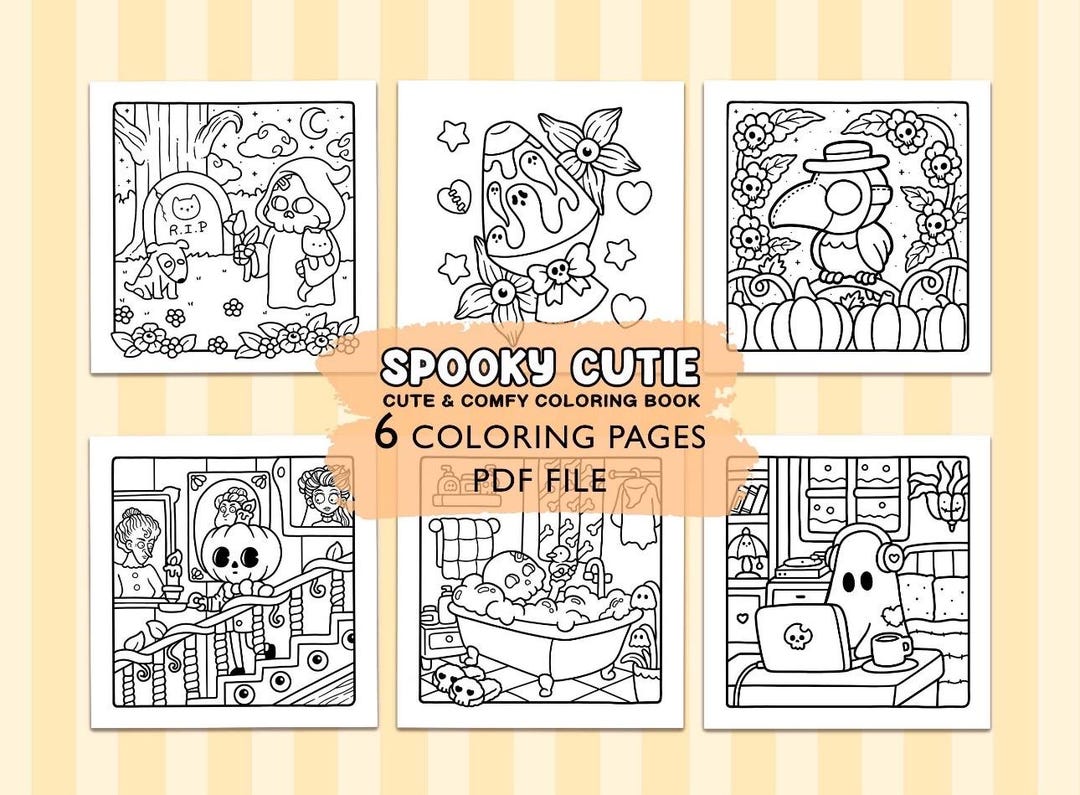 Coco Wyo Coloring Book: Spooky Cutie - Etsy