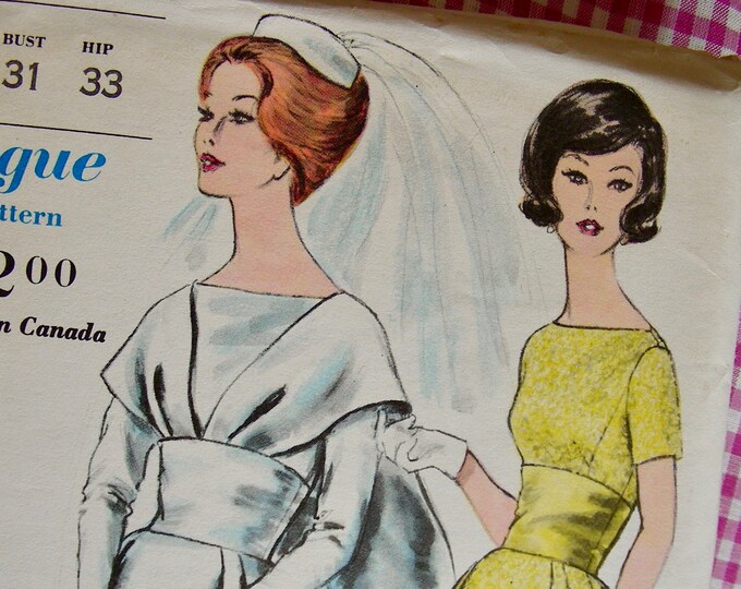 UNCUT* Vogue Pattern 4244 // BEAUTIFUL Bride's Dress With Detachable ...