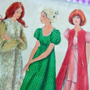 Vintage 1970's Vogue 7905 RARE Misses' Lingerie: Nightgown, Flared ...