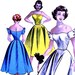 UNCUT 1950s Butterick Pattern 6133 Plunging off Shoulder - Etsy