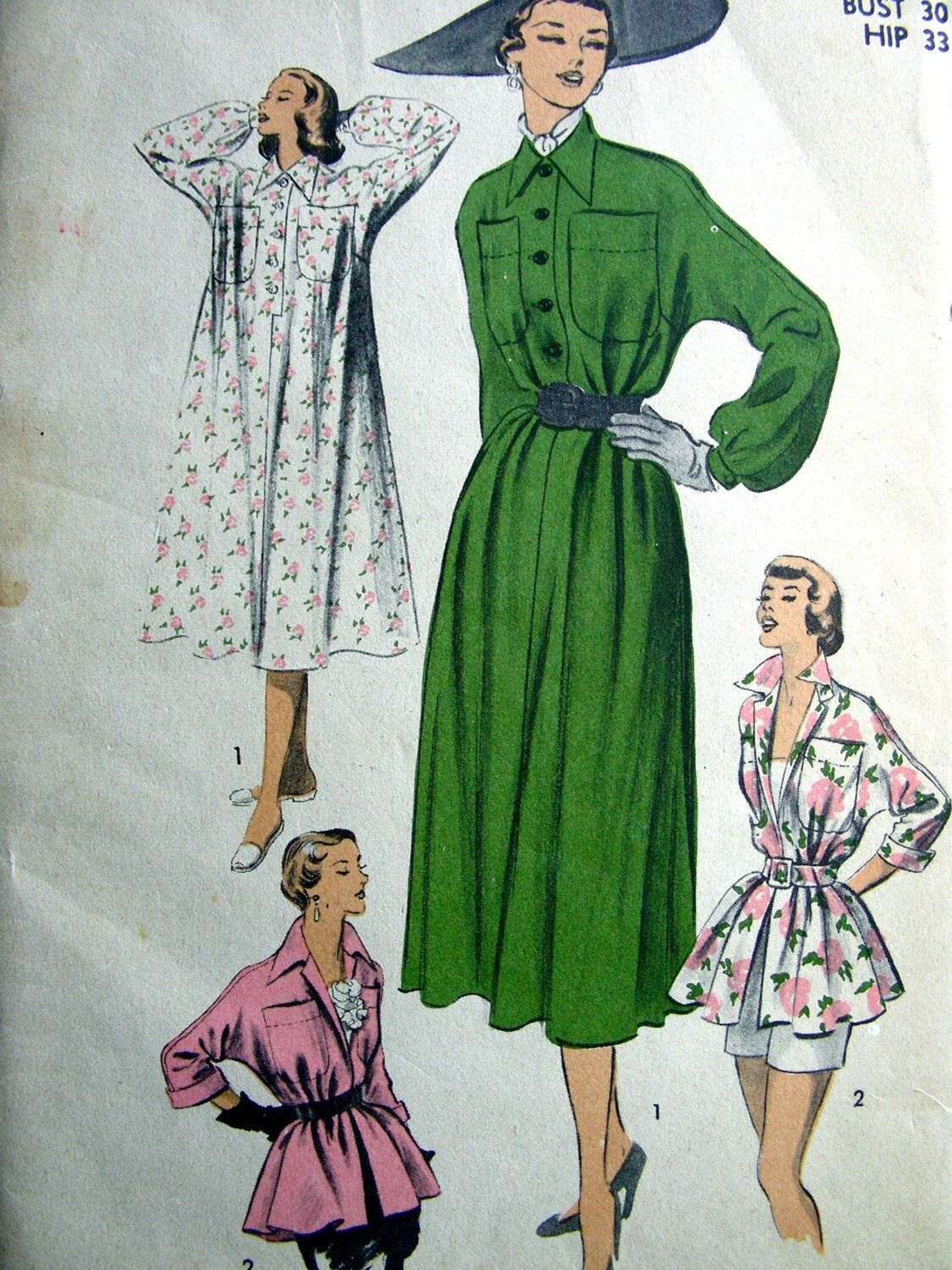 OOP / UNCUT Vintage Advance Sewing Pattern 5571 STUNNING - Etsy