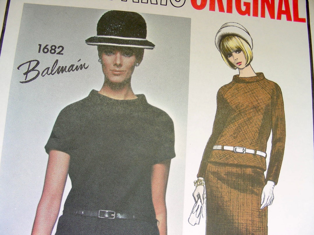 UNCUT * Pierre Balmain Vogue Paris Original Pattern 1682 - SLIM ...