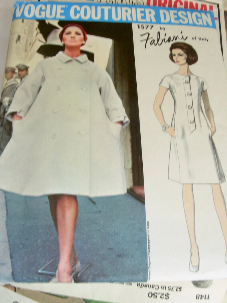 FABIANI Designer Vogue Couturier Pattern 1577 / Cocktail | Etsy