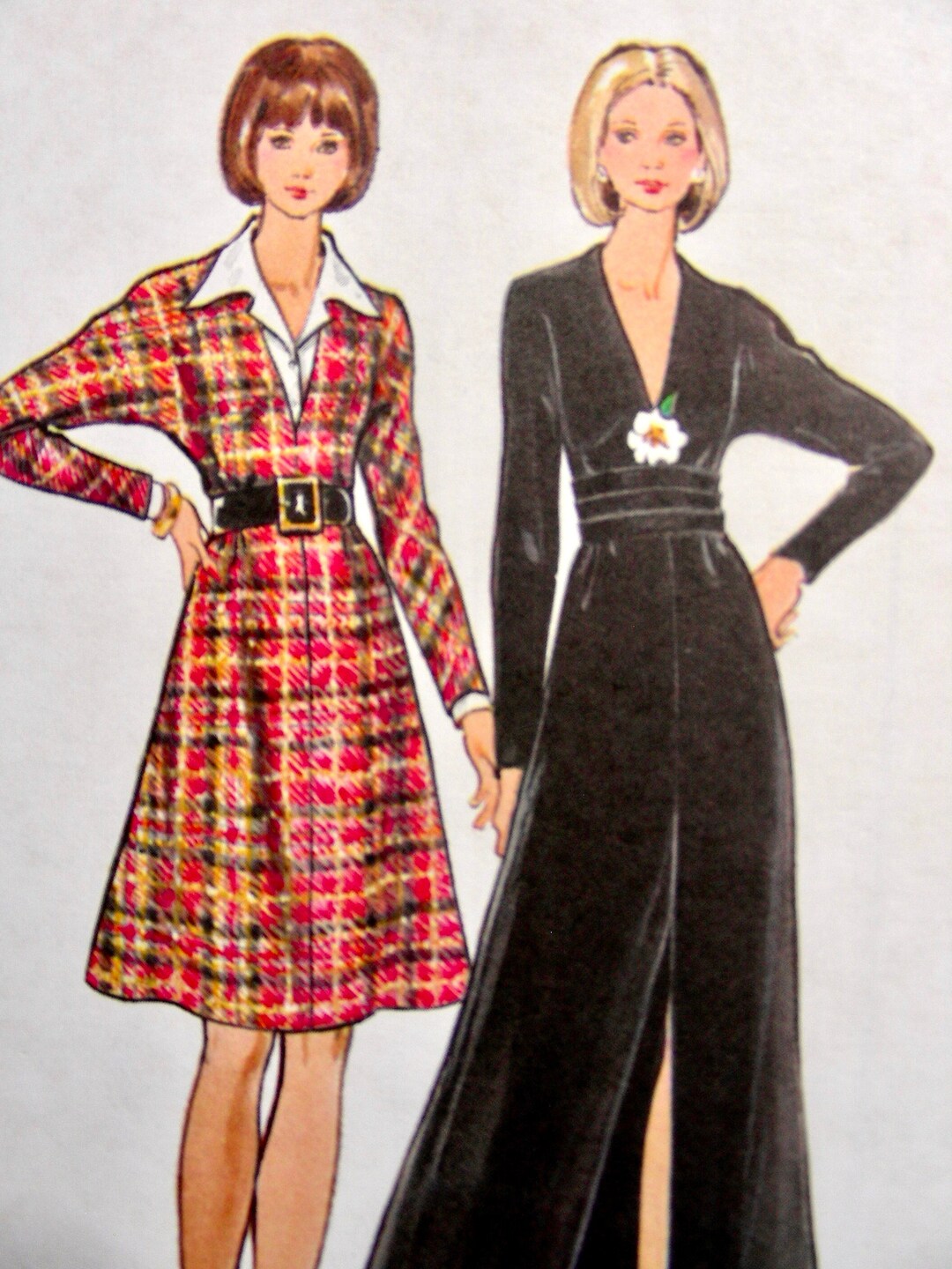 Butterick Pattern 6925 UNCUT 1970's Pattern / Gorgeous Misses' Cocktail ...