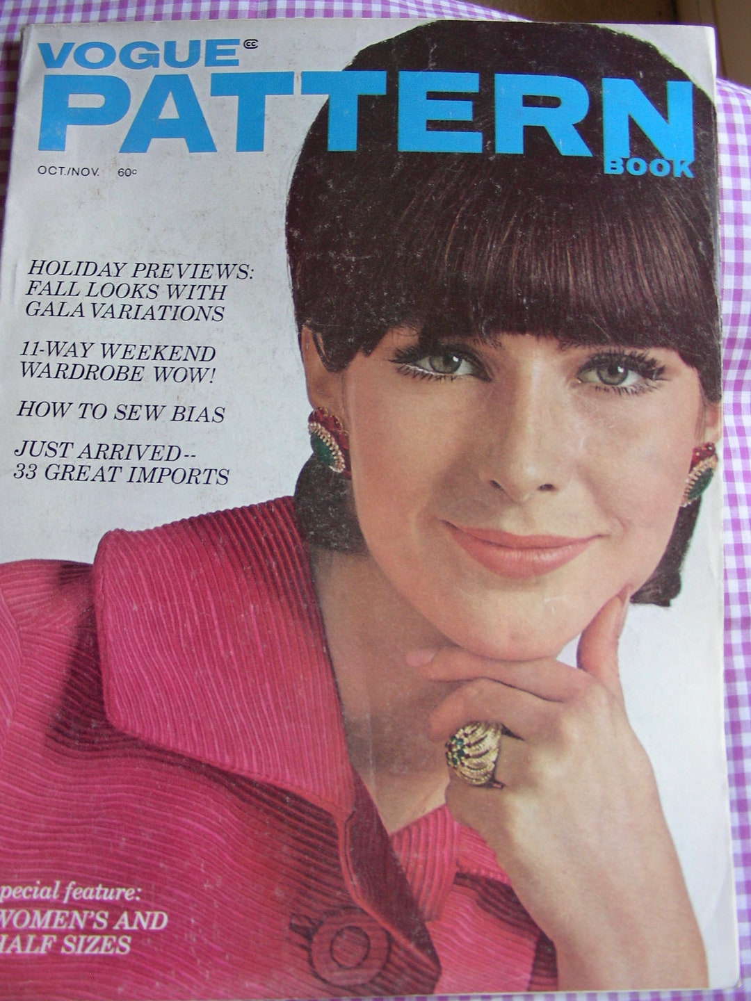 Vintage 1960's VOGUE PATTERN BOOK Catalog - 76 Pages - Coats, Fabrics ...