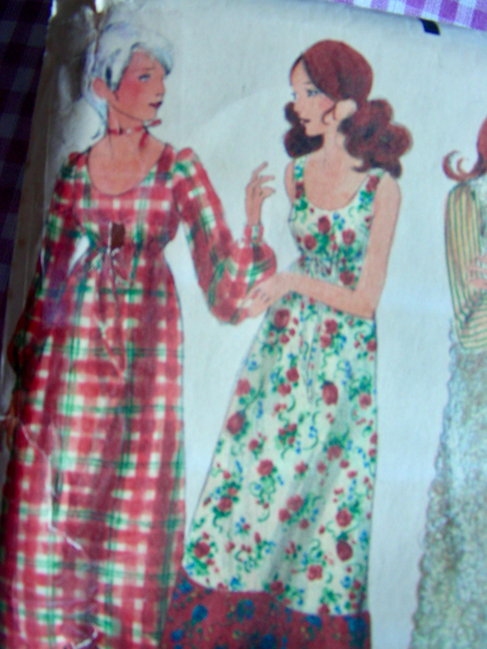 Vintage 1970's Vogue 7905 RARE Misses' Lingerie: Nightgown, Flared ...