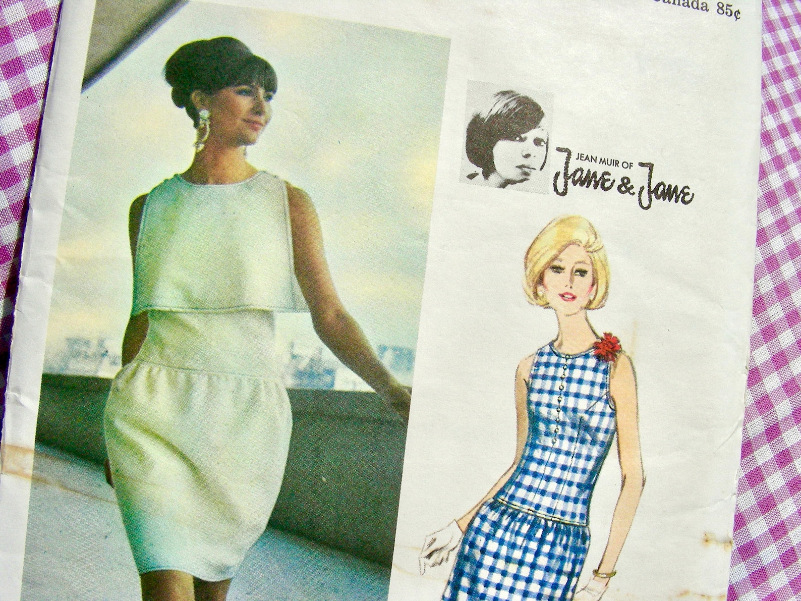 UNCUT Butterick Pattern 3870 Jean Muir of Jane & Jane - One-piece Dress ...