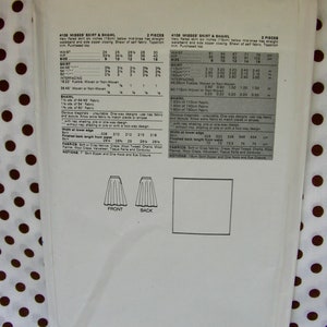 UNCUT * Vintage Butterick Pattern 4108 / Beautiful Misses' SKIRT ...