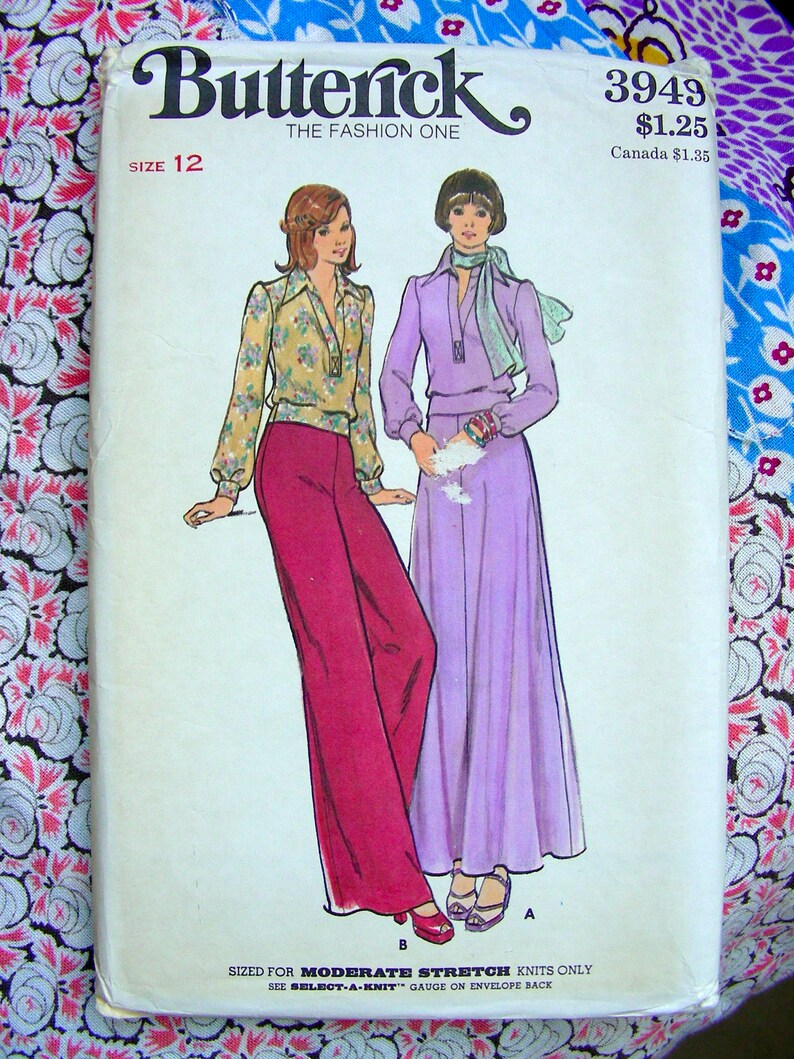 UNCUT Vintage 1970s Butterick Pattern 3949 / Beautiful - Etsy