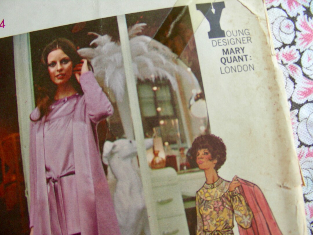 UNCUT *1970's Butterick Pattern 6038 / MARY QUANT London Young Designer ...