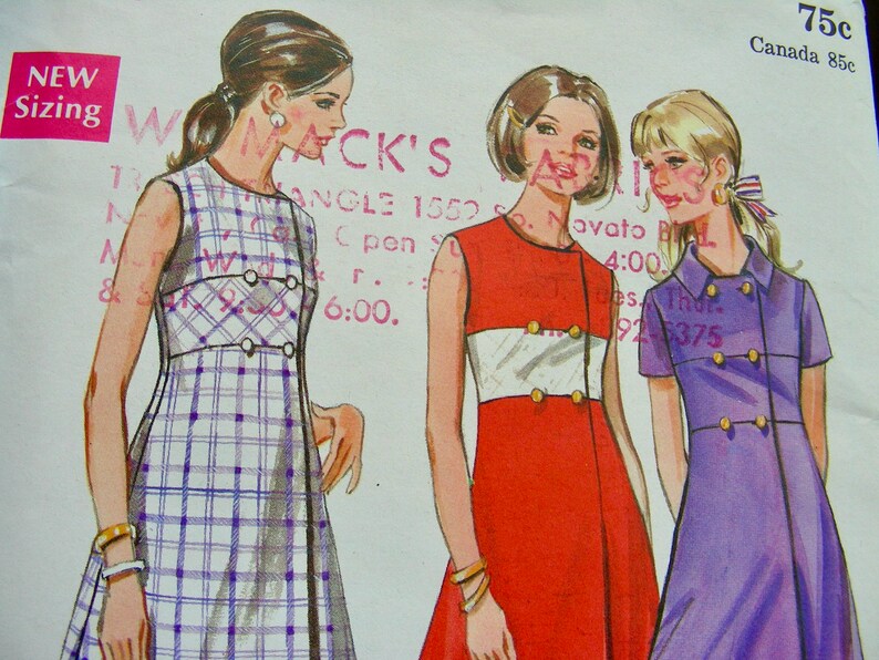 UNCUT Vintage 1960's Butterick Pattern 5653 / GLAMOROUS - Etsy