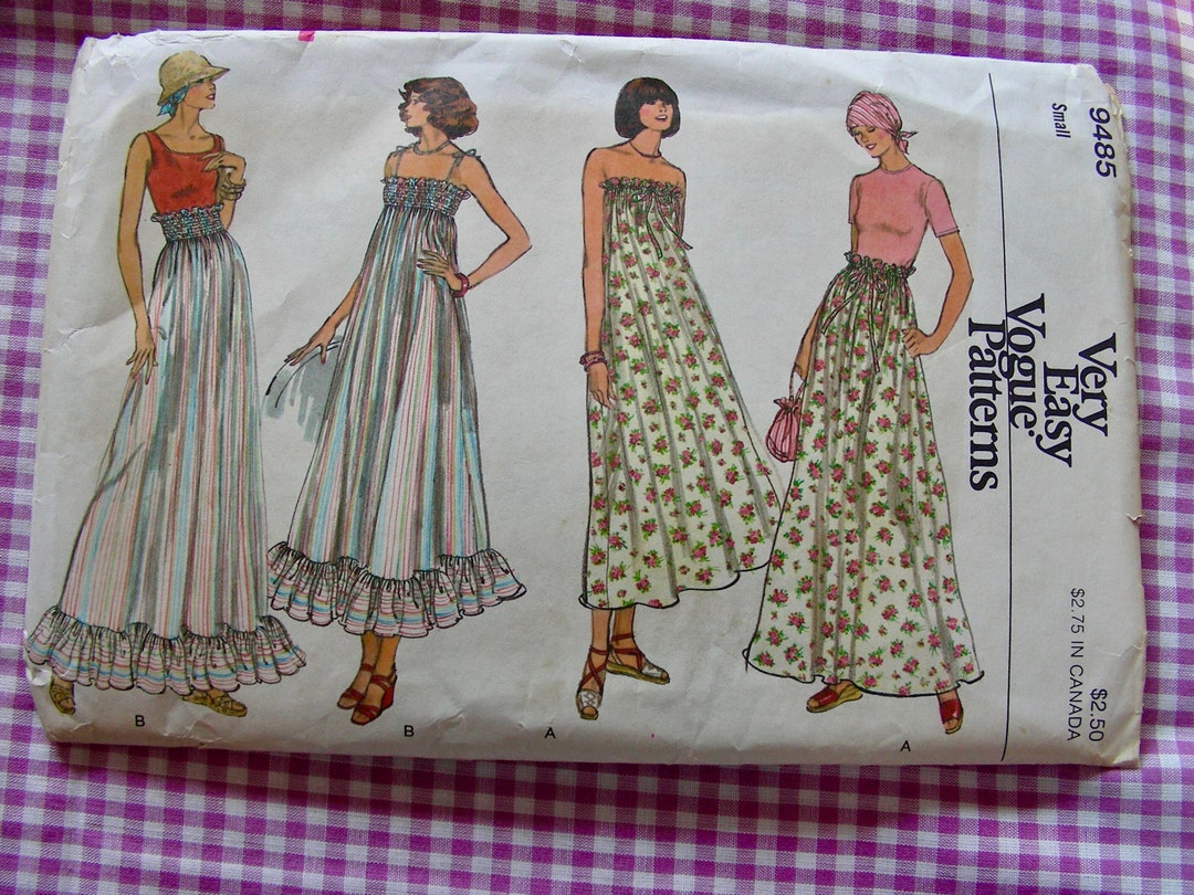 Vogue 9485 / Very Easy Pattern / Beautiful Misses' Skirt or Dress ...