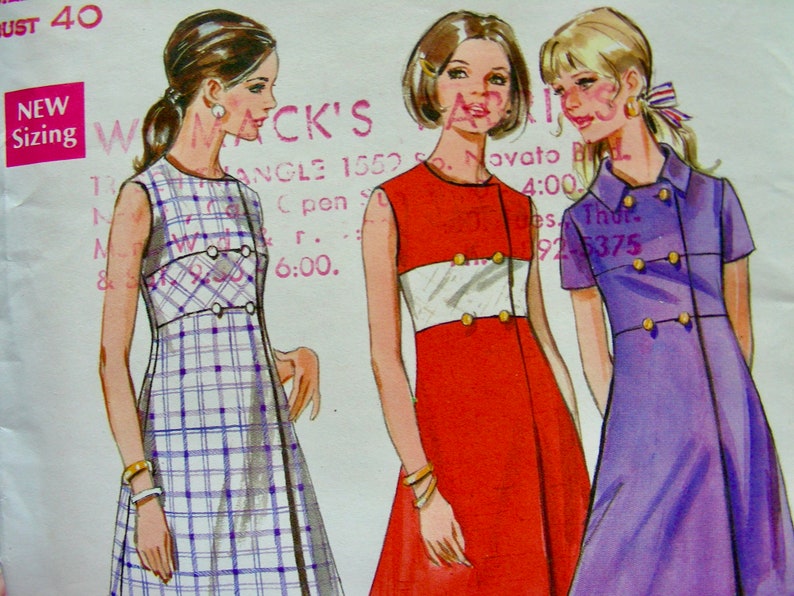 UNCUT Vintage 1960's Butterick Pattern 5653 / GLAMOROUS - Etsy