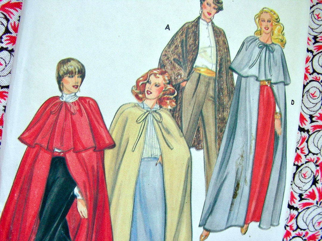 Vintage Butterick Pattern 4110 / FABULOUS Misses' Evening Opera Capes and Capelet or Poncho ...