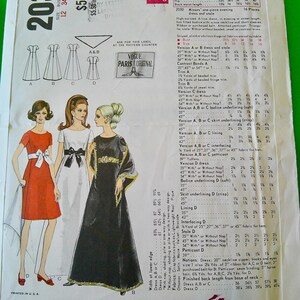 Vogue 2030 YSL Vogue Paris Original Sewing Pattern / Misses' One-piece ...
